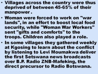 BOTSWANA IN WORLD WAR II - Slideshow by Dr Jeff Ramsay.pptx
