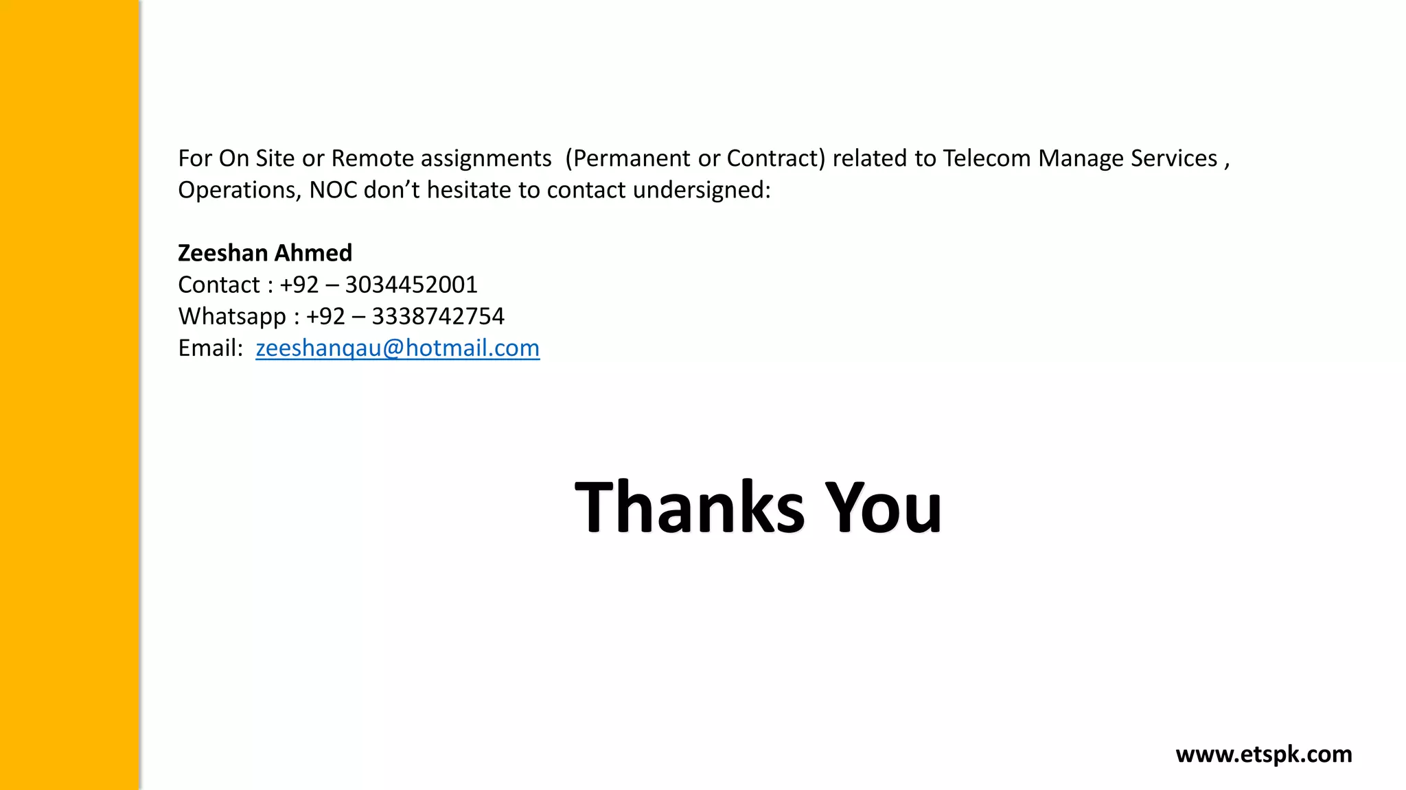 Telecom Manage Services NOC Operations Set up | PDF