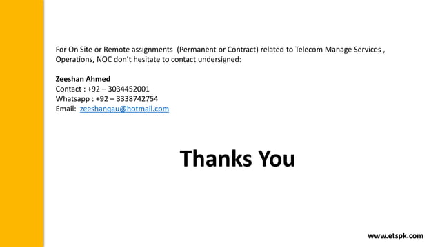 Telecom Manage Services NOC Operations Set up | PDF | Computer Networking | Computing
