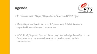 Telecom Manage Services NOC Operations Set up | PDF