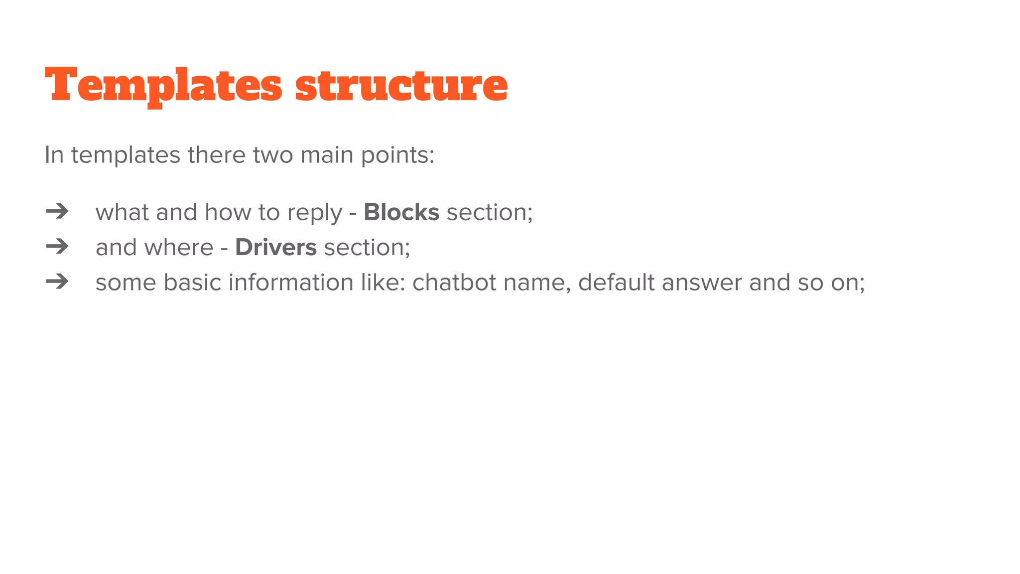 Bot template framework | PPT