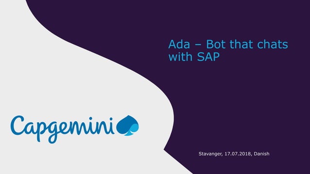Bot that chats with sap | PPT