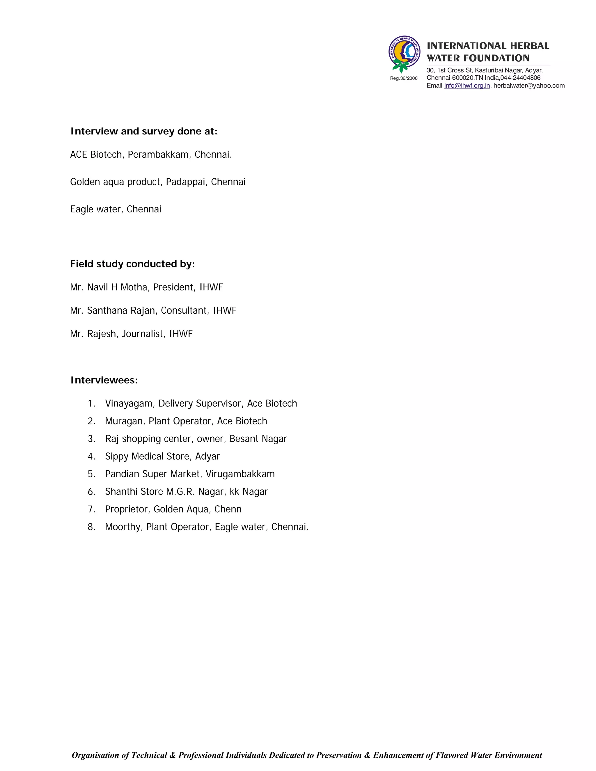 Bottled water canmixing case-study-ihwf india | PDF