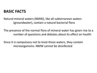 Bottled water microbiology b technical | PPT
