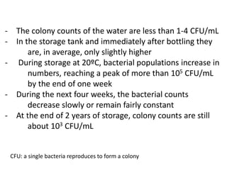 Bottled water microbiology b technical | PPTX