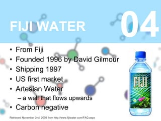 Fiji Water Uni Presentation | PPT