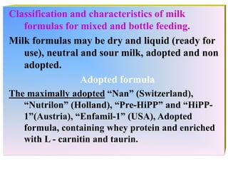 Bottle feed, mix feeding for children . | PPT