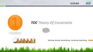 Bottleneck Analysis Theory Of Constraints (TOC) | PPTX