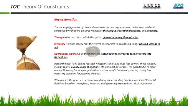 Bottleneck Analysis Theory Of Constraints (TOC) | PPTX
