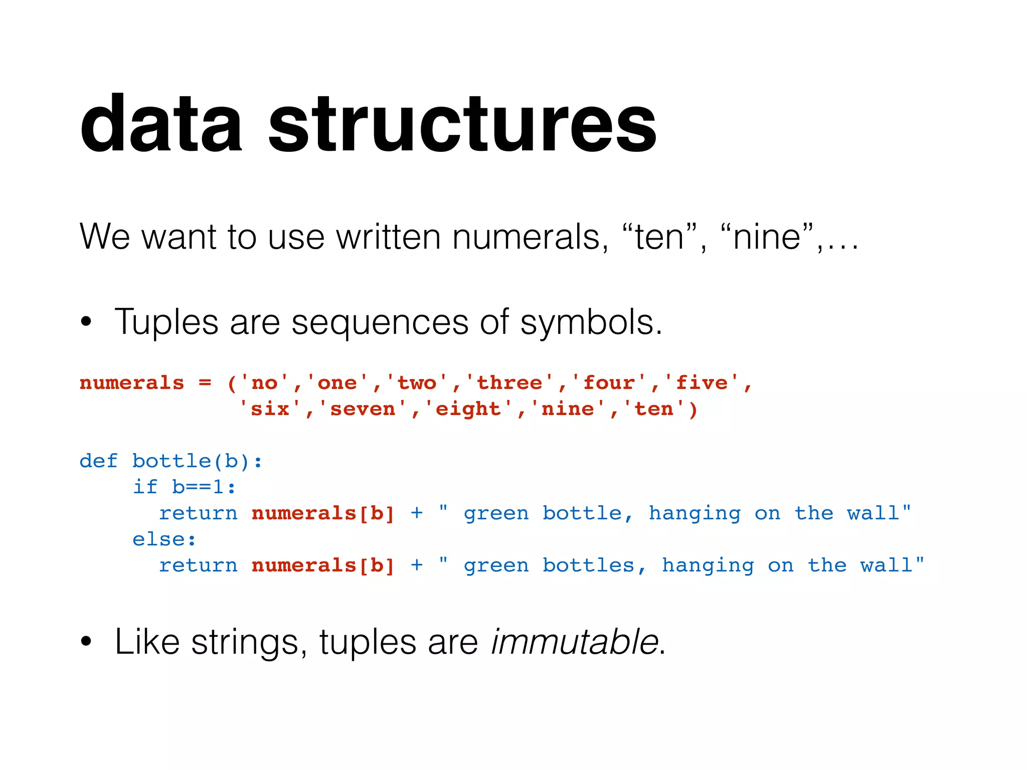 Coding With Counting Songs “ten Green Bottles” In Python Ppt 