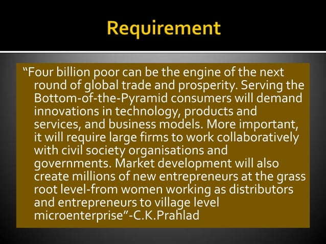 Bottom of-the-pyramid marketing approach-b.v.raghunnandan | PPTX