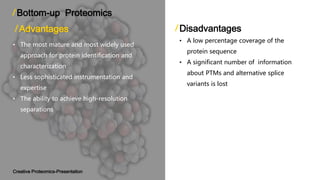 Bottom-up proteomics and top-down proteomics | PPT