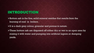 Bottom ash as a partial replacement of fine aggregate | PDF | Civil ...