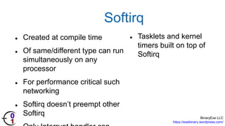 Bottom half in linux kernel | PPTX