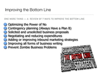 7 Ways to Improve the Bottom Line | PPT