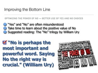 7 Ways to Improve the Bottom Line | PPT