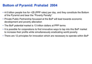Bottom of pyramid: thoughts 2007 | PPT