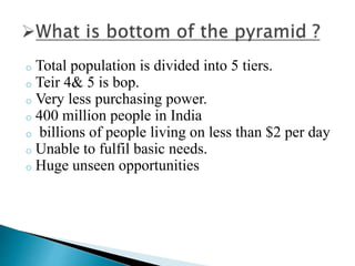 marketing for Bottom of pyramid | PPTX