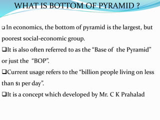 Bottom of the pyramid | PPTX | Debated Sensitive Social Issues ...