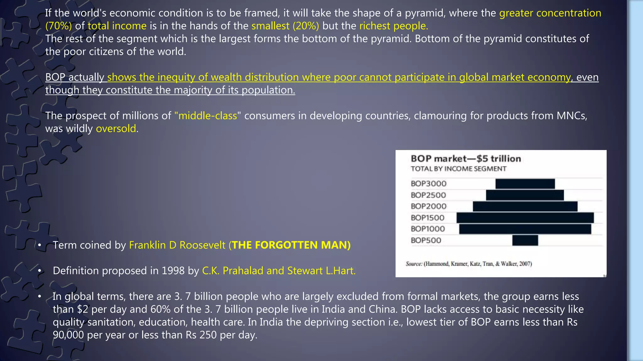 Bottom of the pyramid (BoP) by Rizwan Manzoor | PPTX | Government ...