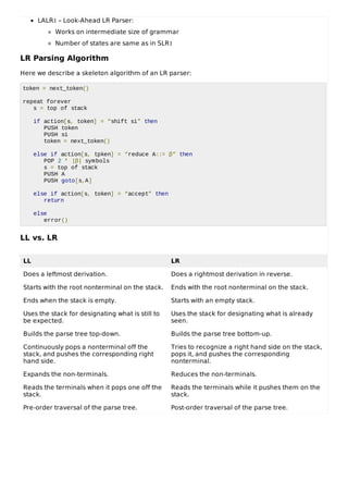 Bottom up parser | PDF | Programming Languages | Computing