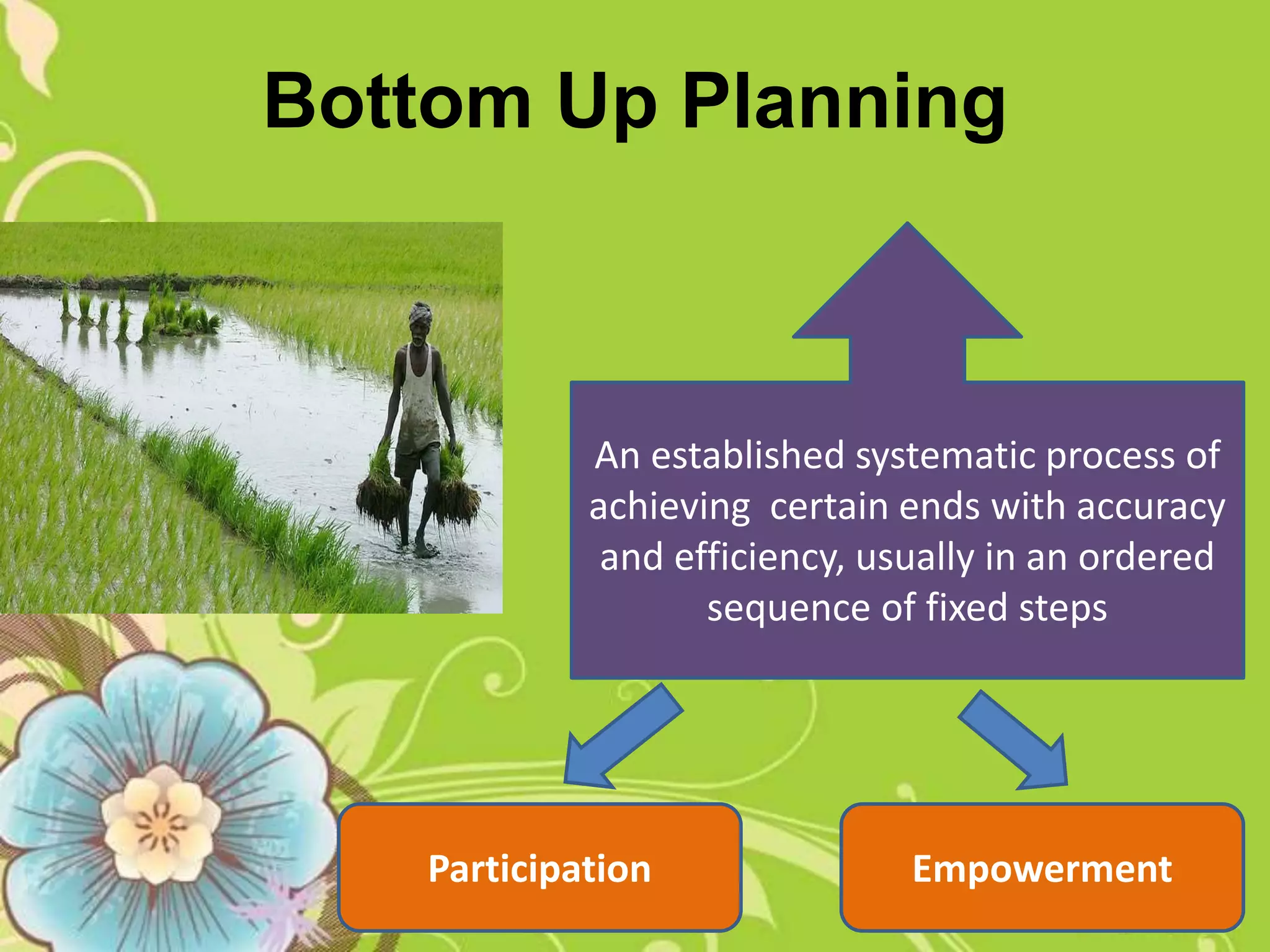 Bottom up planning | PPTX