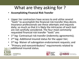 2017 Financial & Risk Management Forum: Bottom Up Risk Transfer | PPT