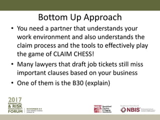 2017 Financial & Risk Management Forum: Bottom Up Risk Transfer | PPT
