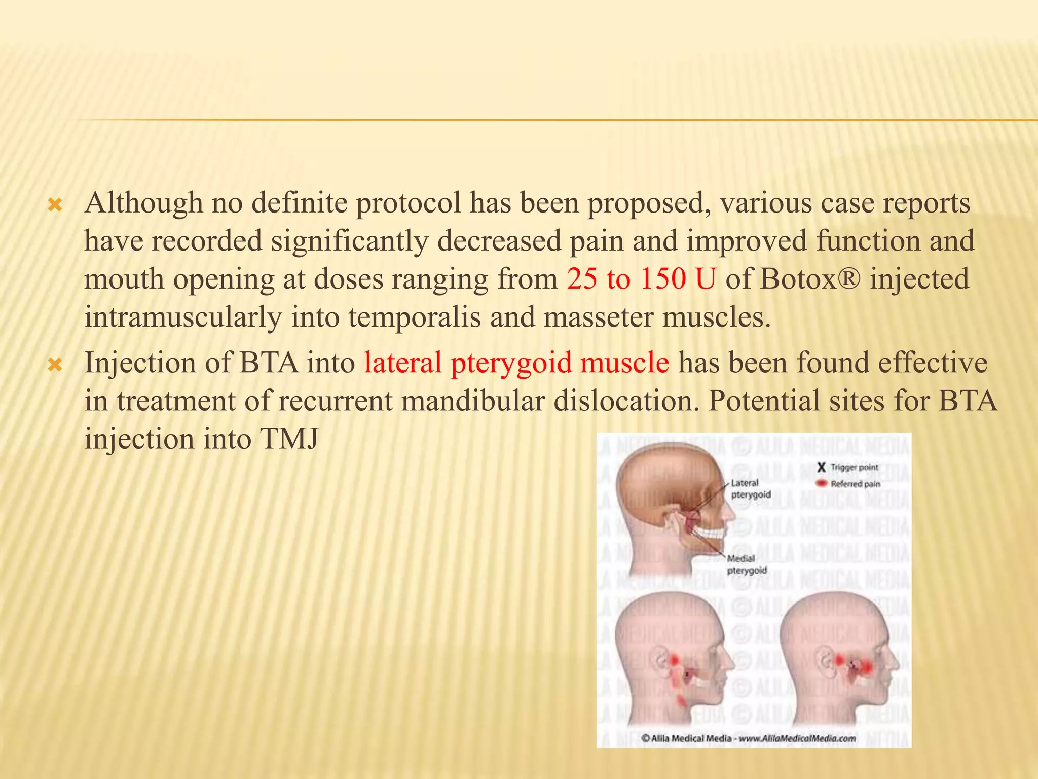 Botulinum toxin and its application in omfs | PPTX