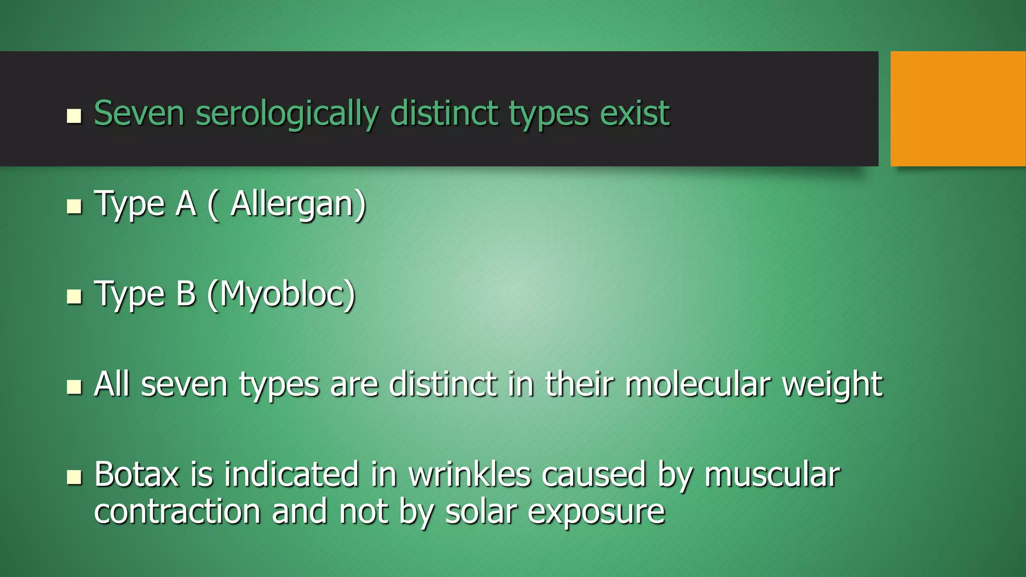 Botulinum Toxin Use In Dermatology Pptx