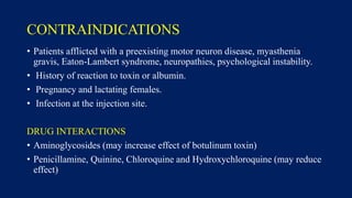 BOTOX - Botulinum toxin in aesthesis | PPTX