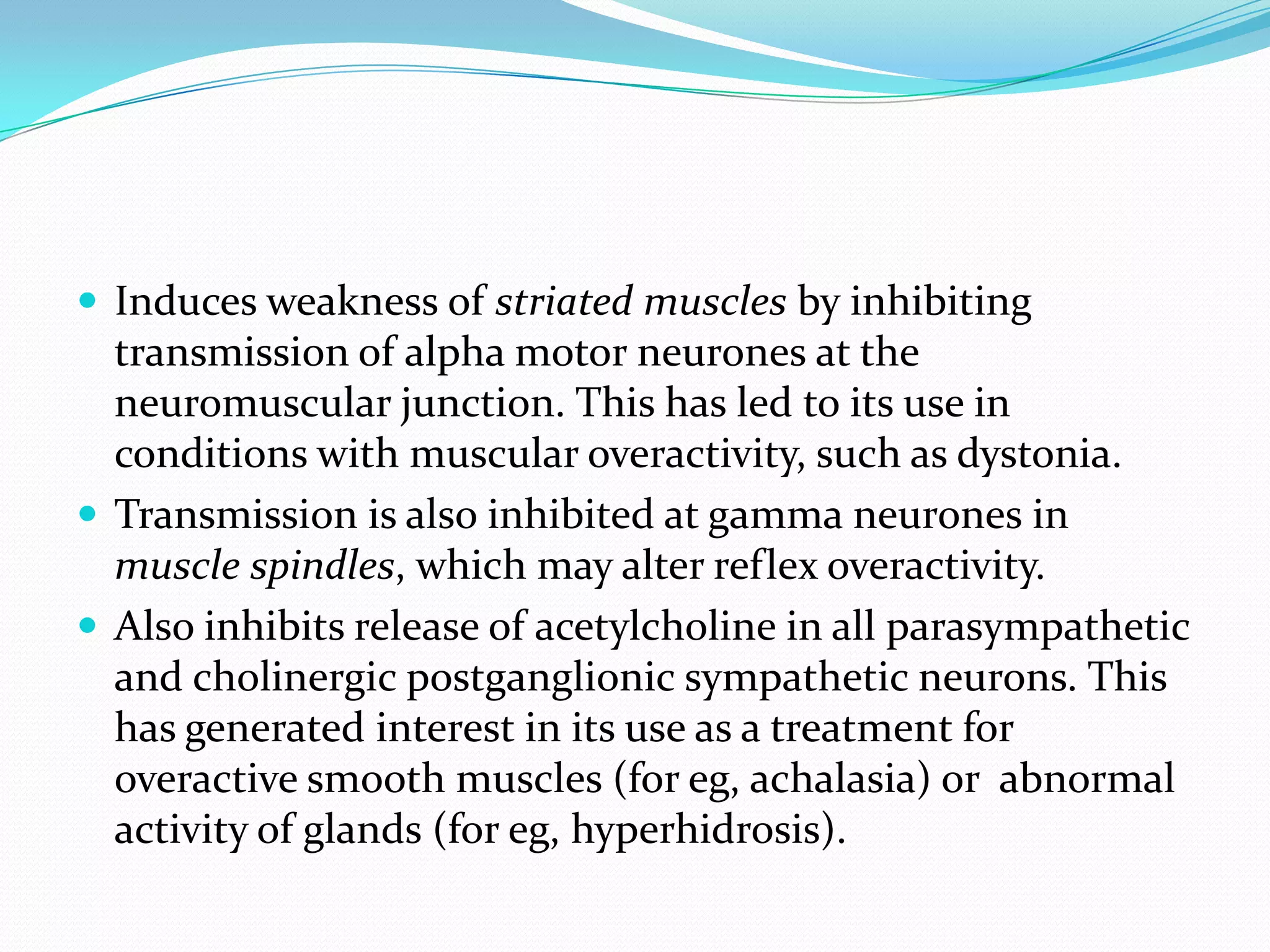 Botulinum toxin in dermatology ppt | PPTX