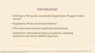 Botulinum Toxin Injection for Spasticity | PPTX