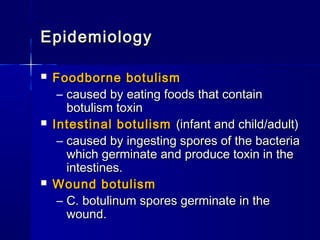 Foodborne Botulism