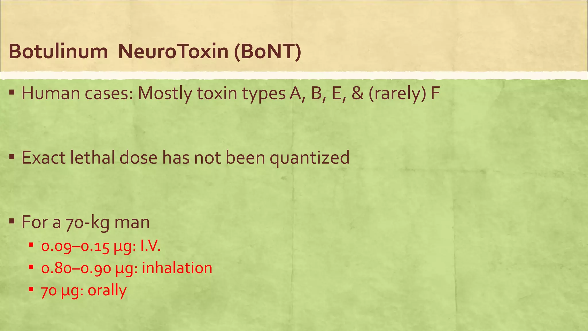 Botulism | PPT
