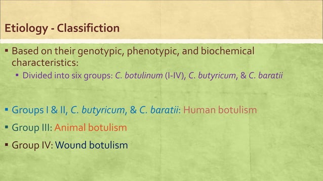 Botulism | PPT