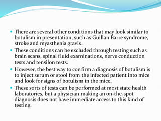 Botulism/ Clostridium botulinum.ppt prepared by Dr PRINCE C P. | PPTX