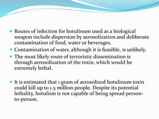 Botulism/ Clostridium botulinum.ppt prepared by Dr PRINCE C P. | PPTX