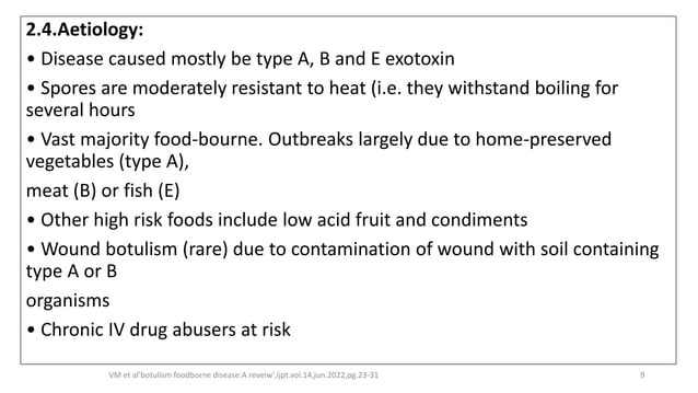 Botulism Foodborne Disease.pptx