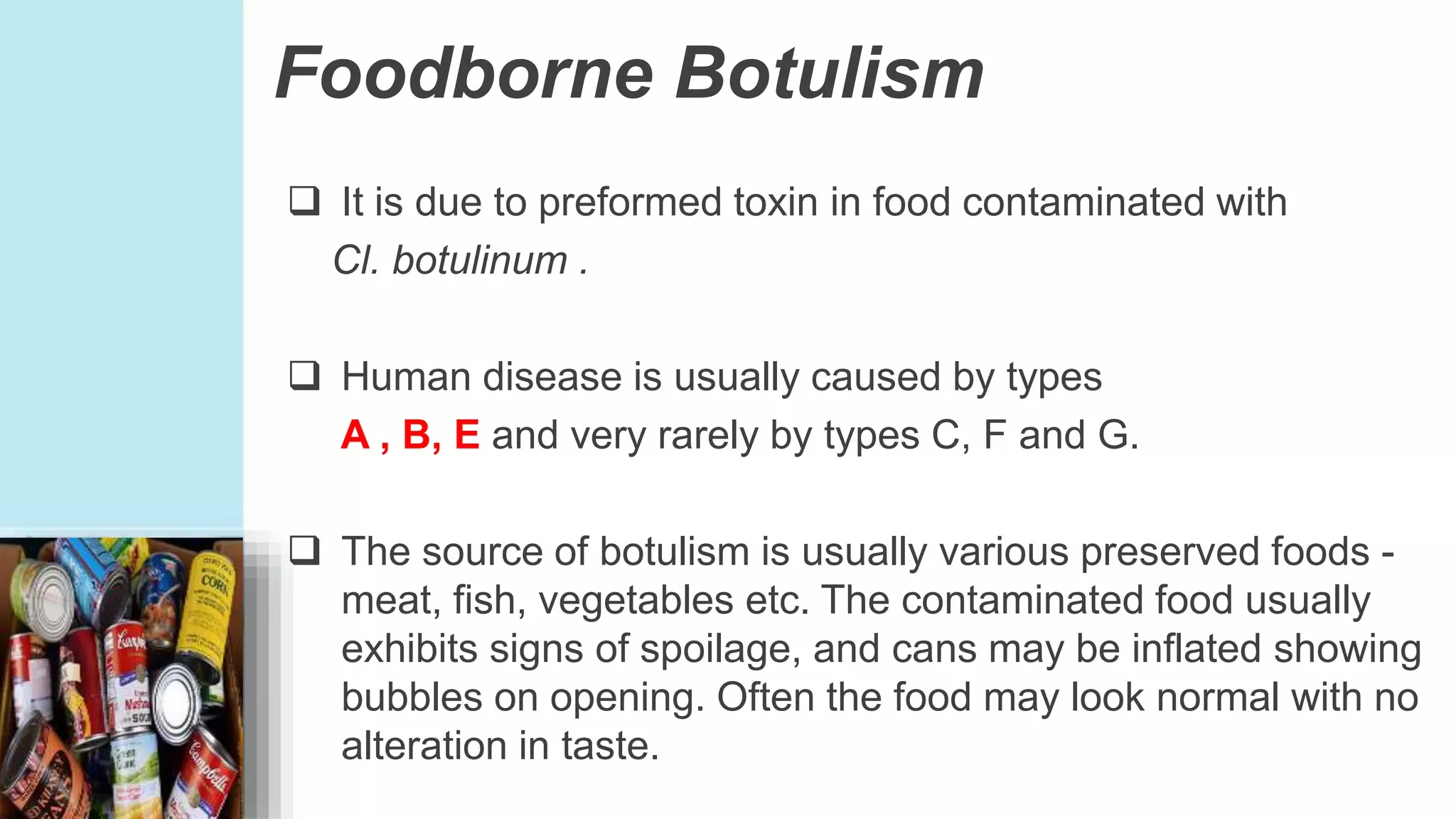 Botulism, Food Poisoning | PPTX