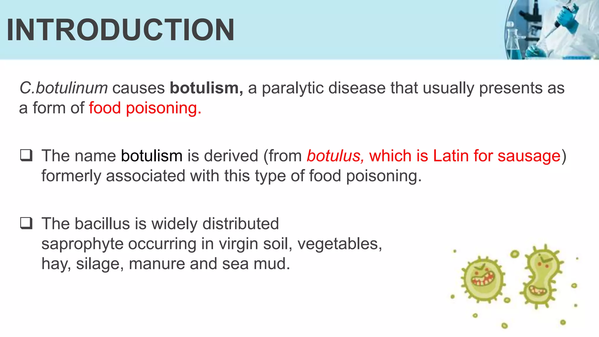Botulism, Food Poisoning | PPTX