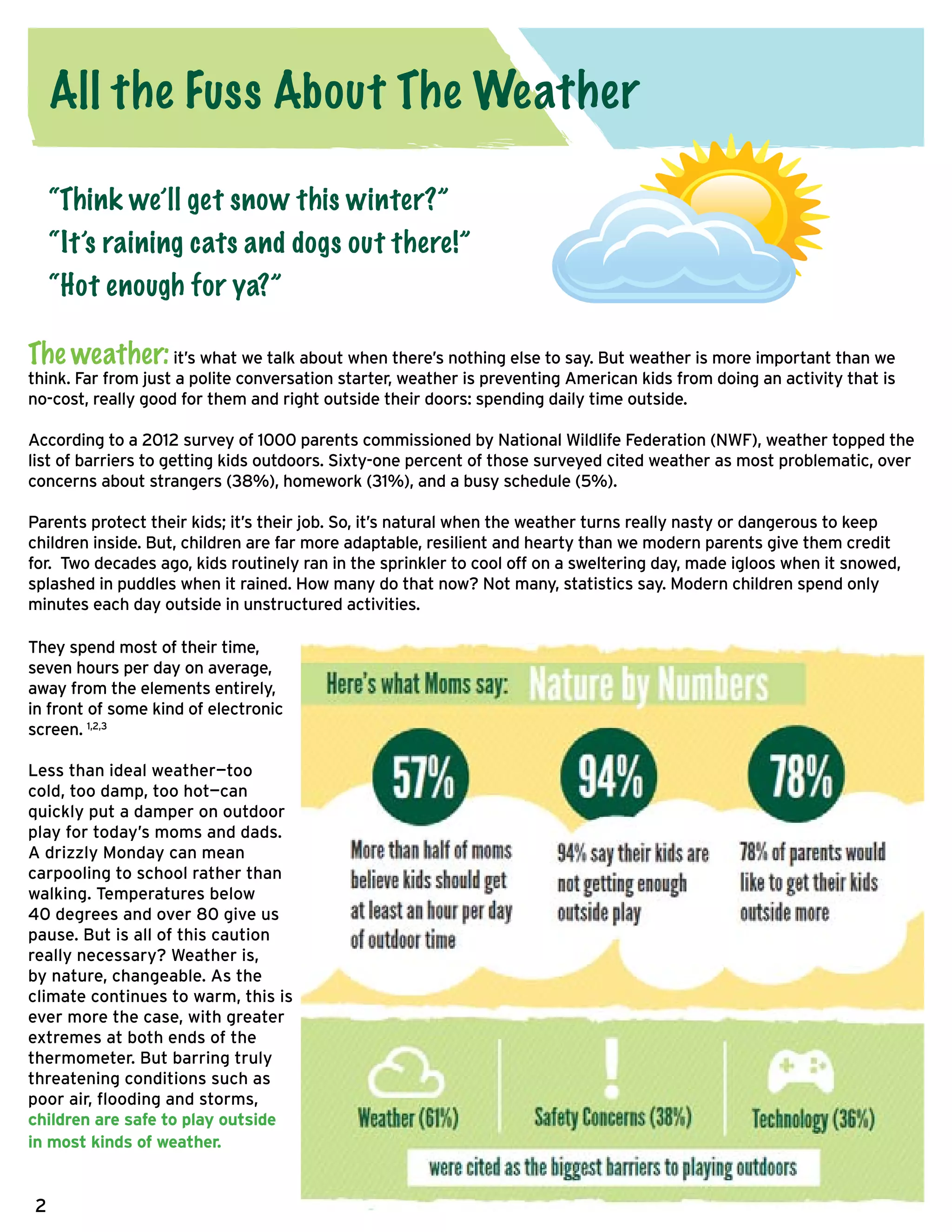 The Forecast Calls for Play! | PDF