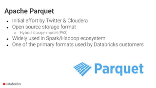 The Parquet Format and Performance Optimization Opportunities | PDF