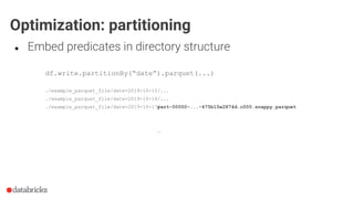 The Parquet Format and Performance Optimization Opportunities | PDF