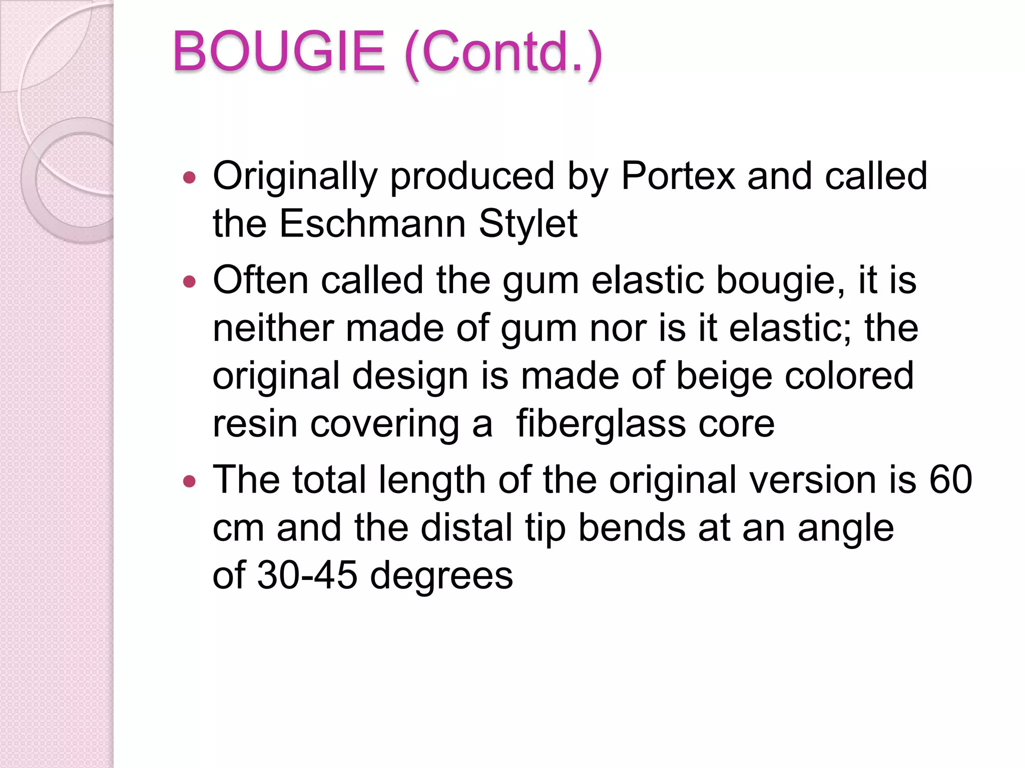 Bougie, trachlite , laryngeal tube , combitube , i gel ,truview | PPTX