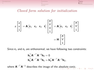 Bouguet's MatLab Camera Calibration Toolbox | PDF