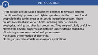 hp ht presentation high pressure high temperature | PPTX