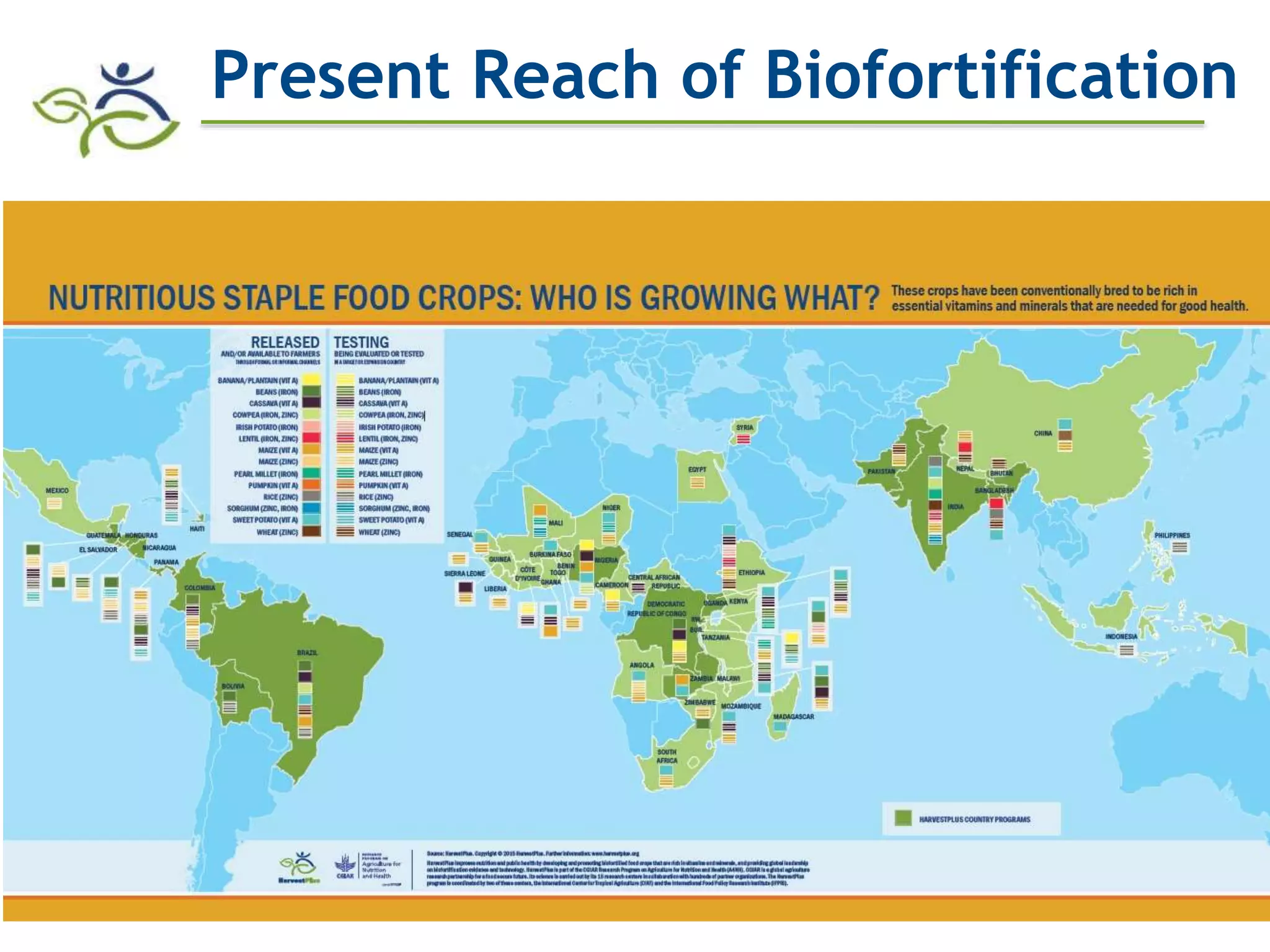 Biofortification of staple food crops: Justification, progress, and ...