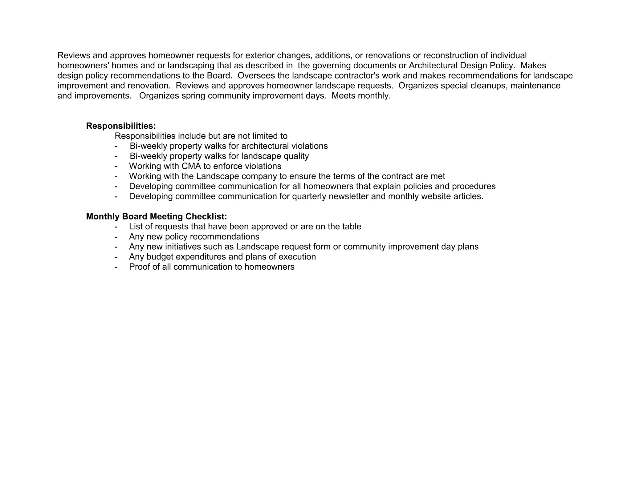 Nonprofit Board Welcome Info. Packet Example | PDF | Houses | Real Estate