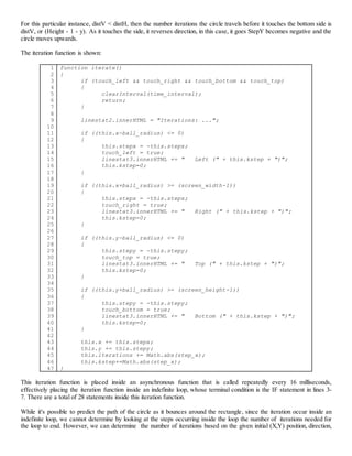 Bouncing circle | PDF